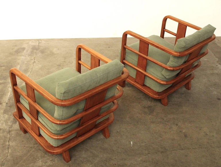 Pair of Lounge Easy Chairs, Attributed to Jean Royere, France, 1930s ...