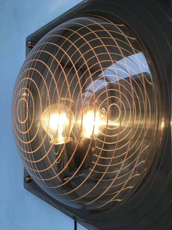 Stunning Plexiglass Light Sculpture in the Style of Ugo La Pietra, 1970 ...