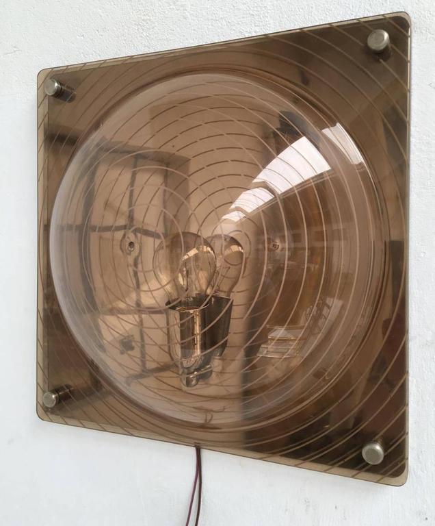 Stunning Plexiglass Light Sculpture in the Style of Ugo La Pietra, 1970 ...