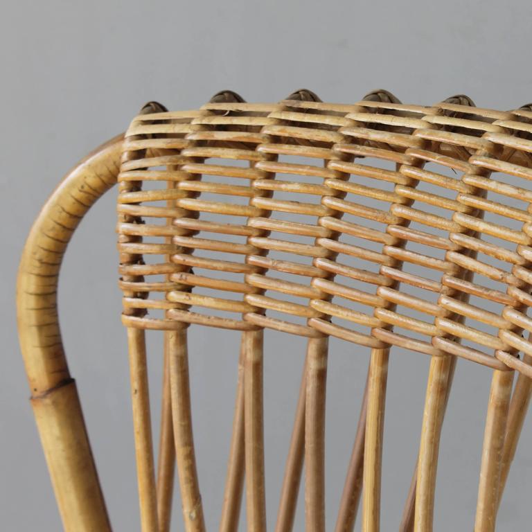 Pair of Margherita's and Ottoman by Franco Albini for Bonacina at 1stDibs