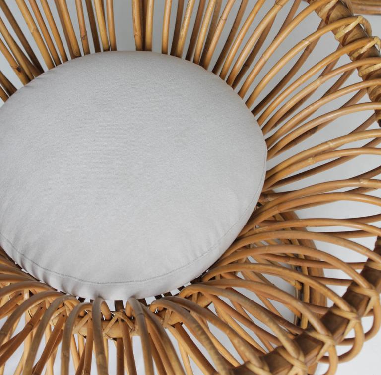 Pair of Margherita's and Ottoman by Franco Albini for Bonacina at 1stDibs