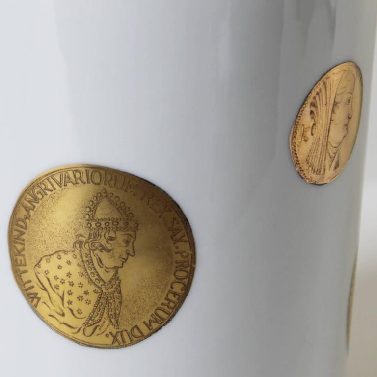 Porcelain 'Golden Coins' Table Light For Sale at 1stDibs