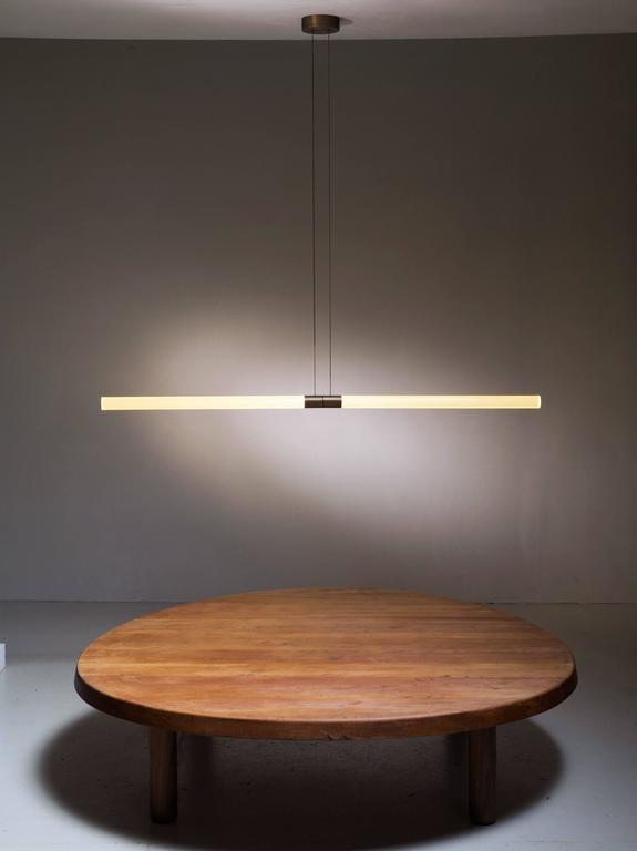 Roy Wormsbecher Brass Acrylic Adjustable Rod Pendant Lamp at 1stDibs ...