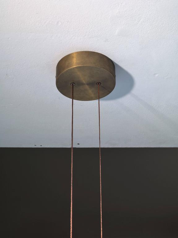 Roy Wormsbecher Brass Acrylic Adjustable Rod Pendant Lamp at 1stDibs ...