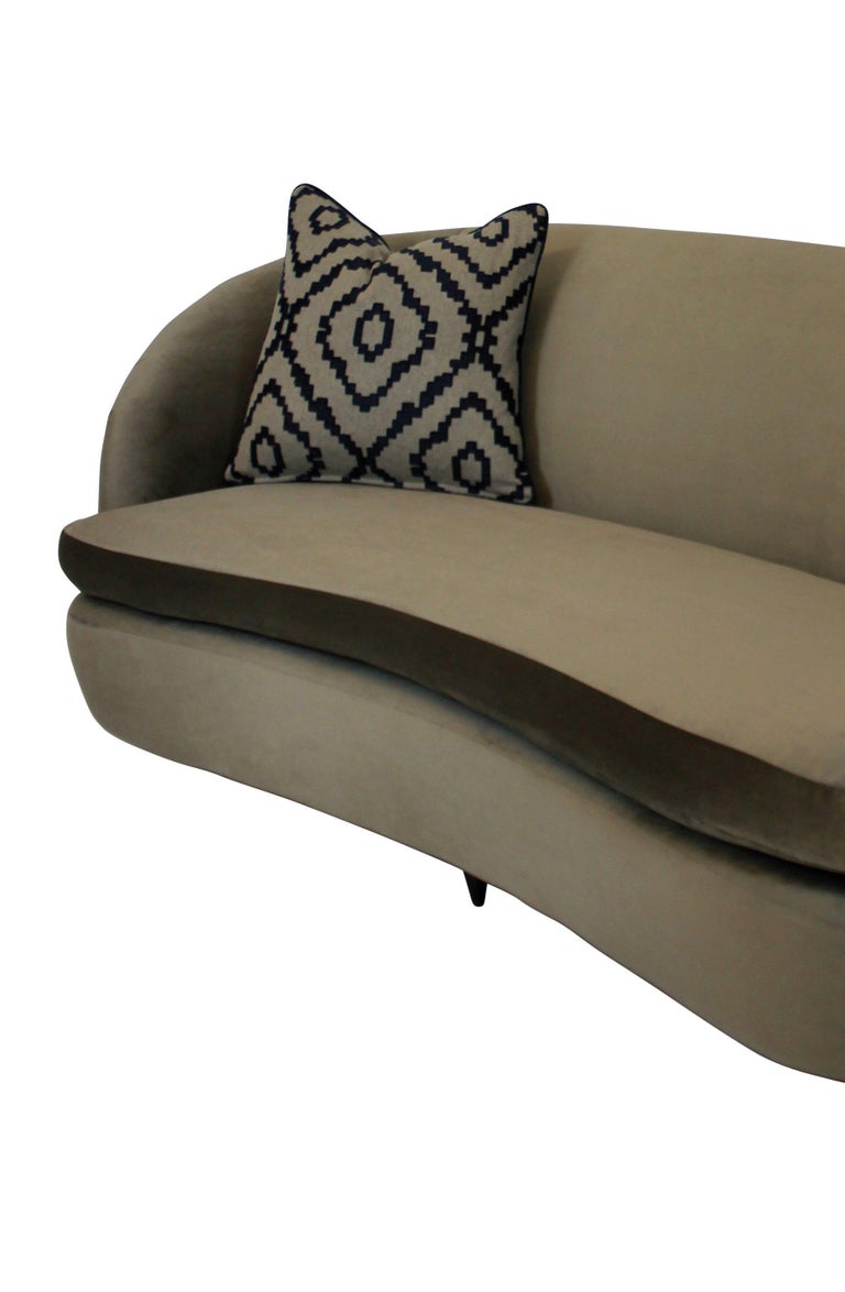 Large Sculptural Parisi Settee at 1stDibs