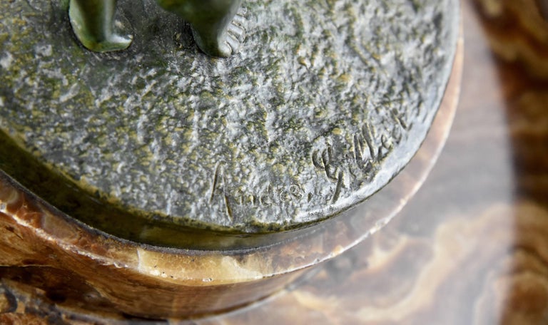 Art Deco Centrepiece Bronze Sculpture Dancing Girls Andre Gilbert, 1925 ...