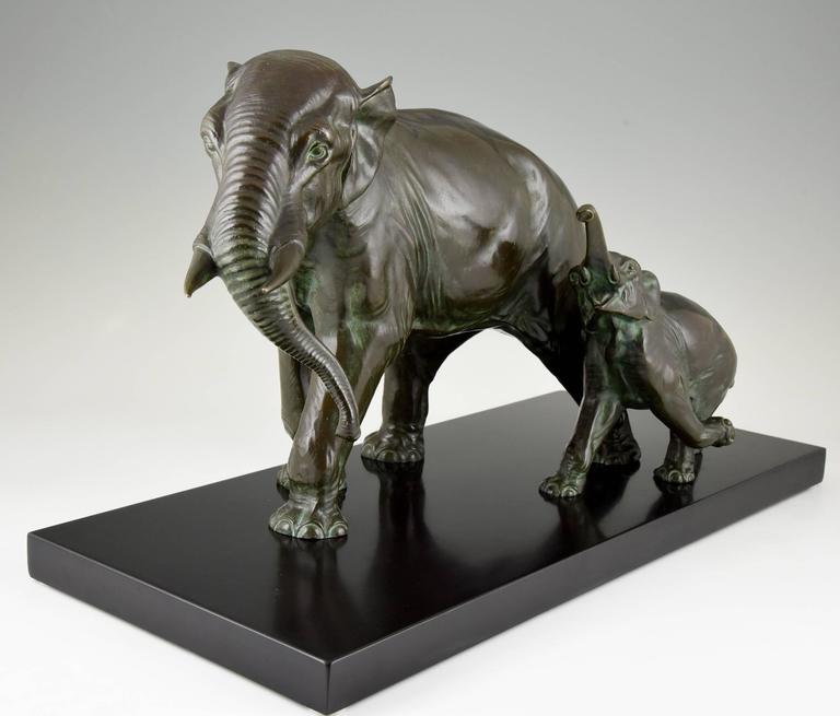 Irénée Rochard Art Deco Bronze Elephant Sculpture, France, 1930 at ...