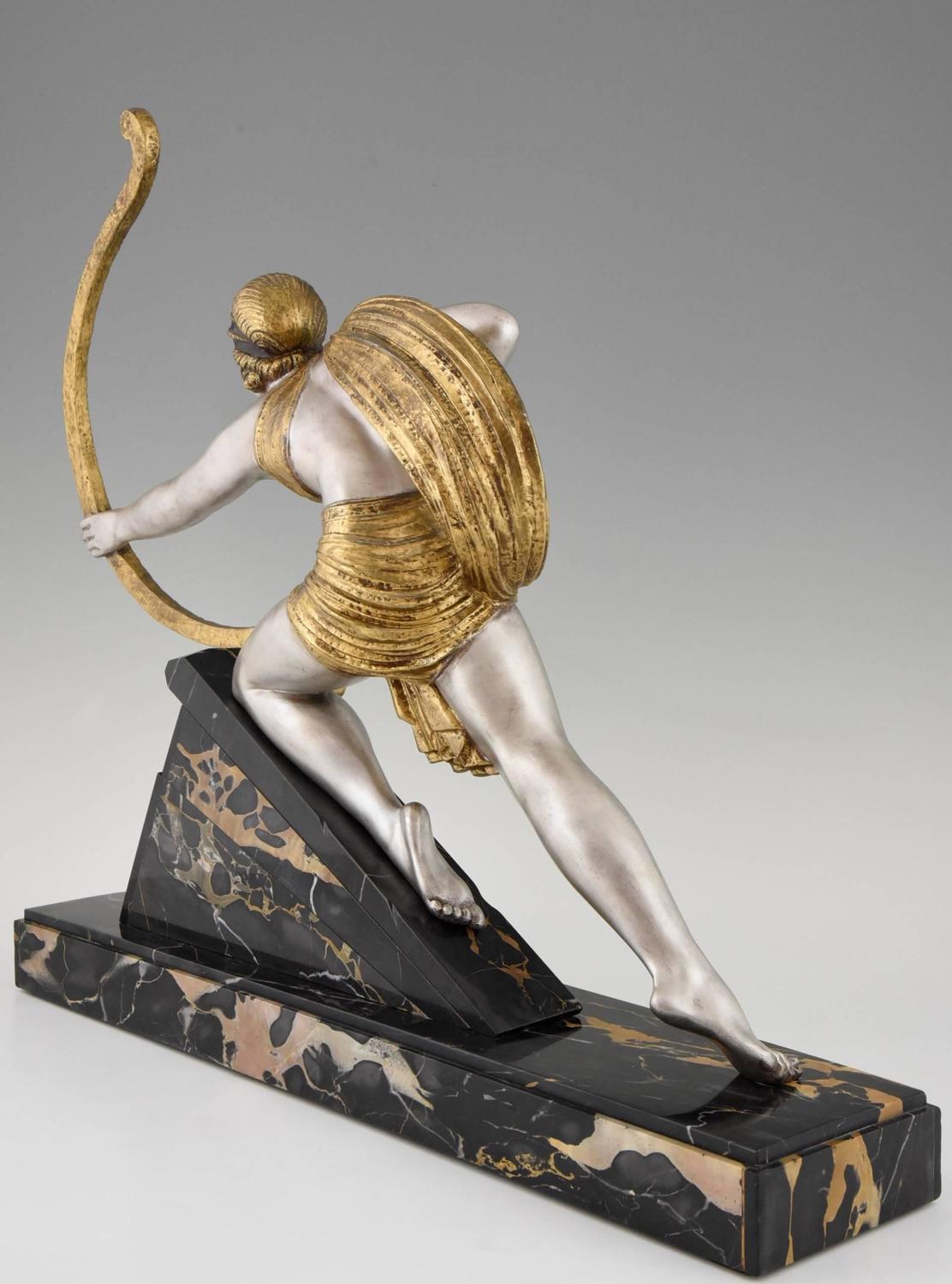 Demetre H. Chiparus Art Deco Sculpture of Diana, France, 1930 at 1stdibs