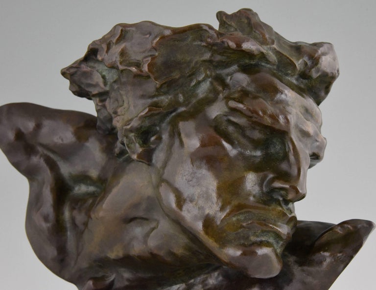 Art Deco Bronze Sculpture of a Man the Rhone by André César Vermare ...