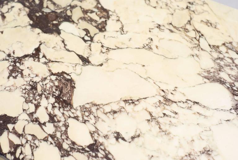 Danish Marble and Brass Coffee Table at 1stDibs