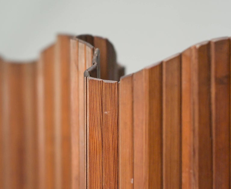 Oregon Pine Folding Screen Designed by Jomaine Baumann at 1stDibs