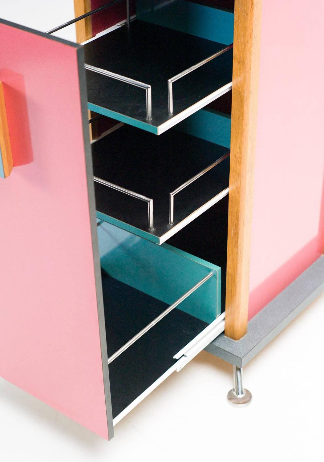 Postmodern Memphis Style Liquor Cabinet at 1stdibs