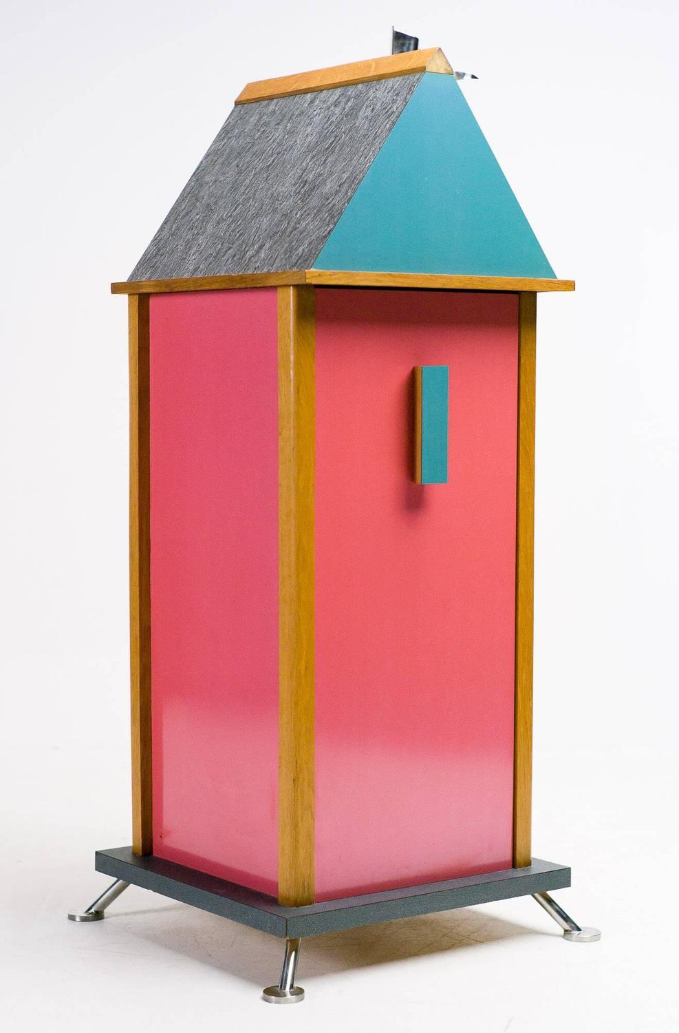 Postmodern Memphis Style Liquor Cabinet at 1stdibs