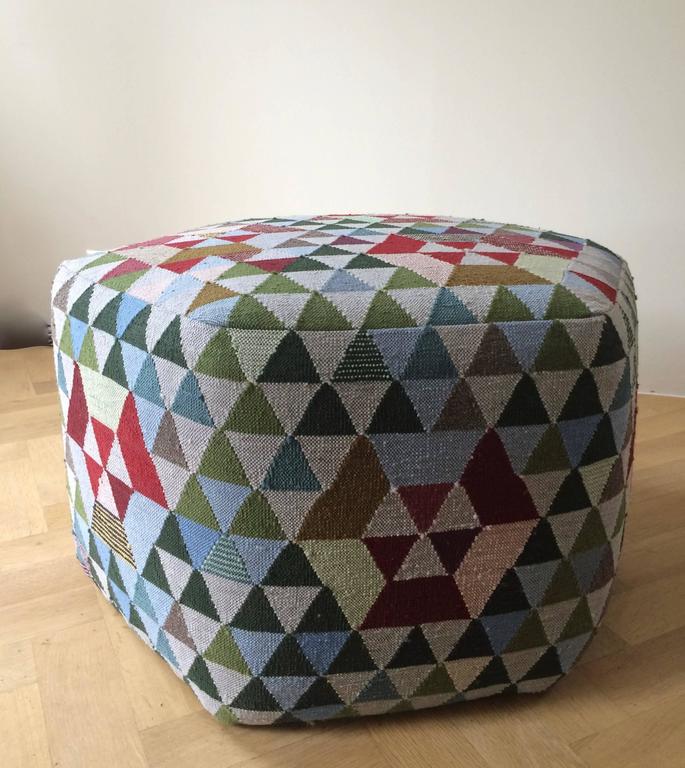 'Triangles' Pouf by Bertjan Pot for Golran - Modern Kelim Technique For ...