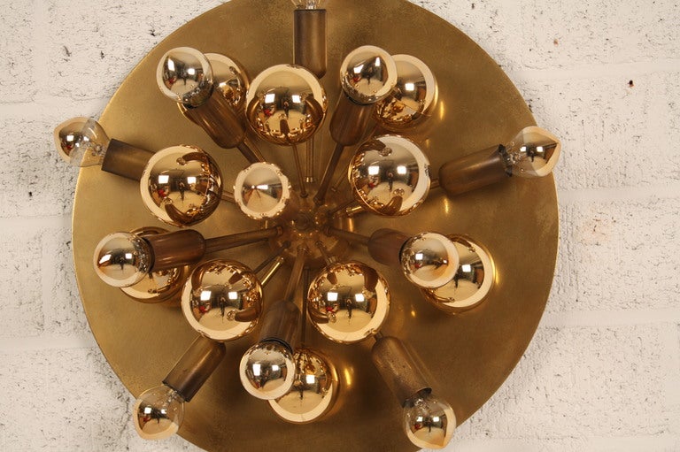Sputnik Light Cosack Copper Lamp For Sale at 1stDibs