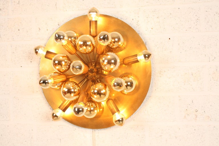 Sputnik Light Cosack Copper Lamp For Sale at 1stDibs