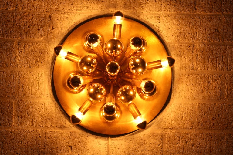 Sputnik Light Cosack Copper Lamp For Sale at 1stDibs