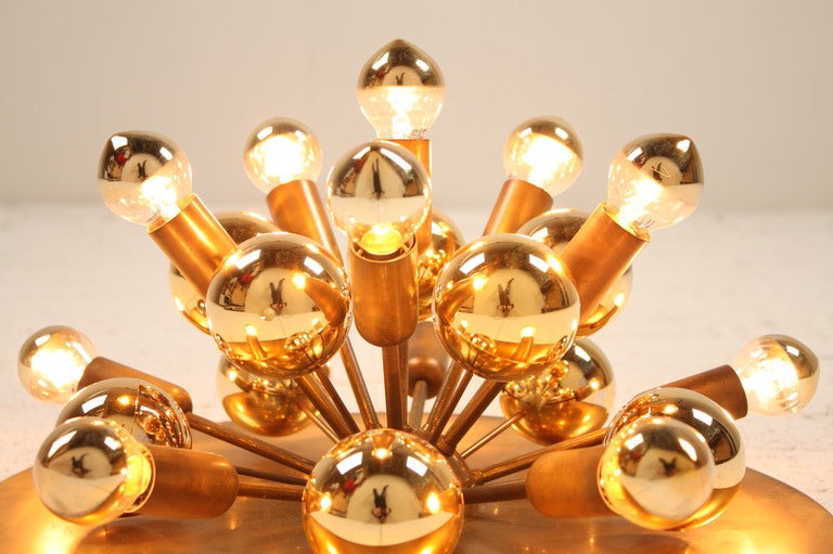 Sputnik Light Cosack Copper Lamp For Sale at 1stDibs