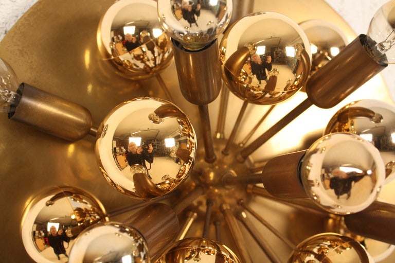 Sputnik Light Cosack Copper Lamp For Sale at 1stDibs