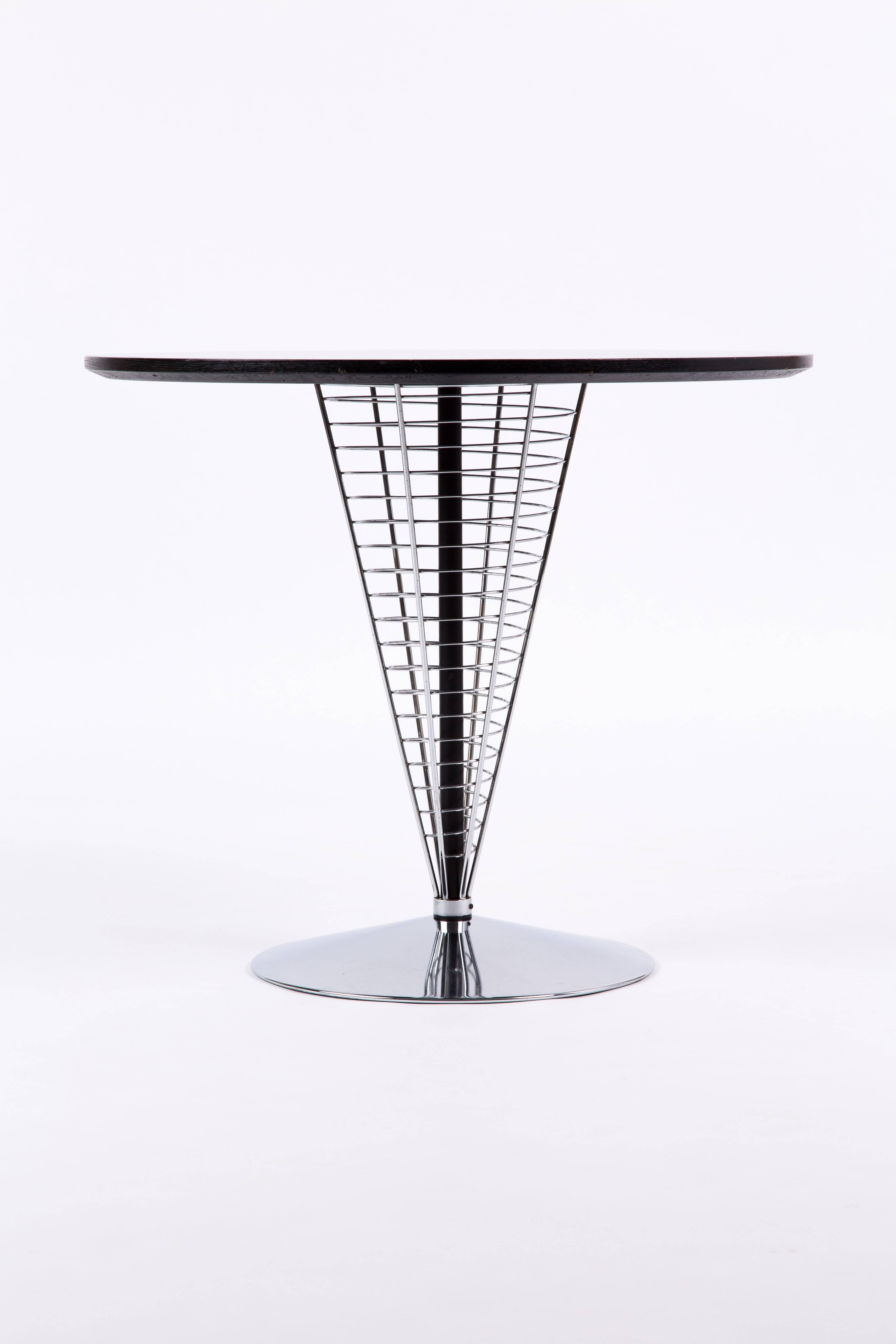 Two Sets of Three Turnable Cones and the Table of Verner Panton Chrome ...