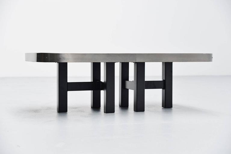 Lova Creation Etched Brass Sun Table, Belgium, 1985 at 1stDibs