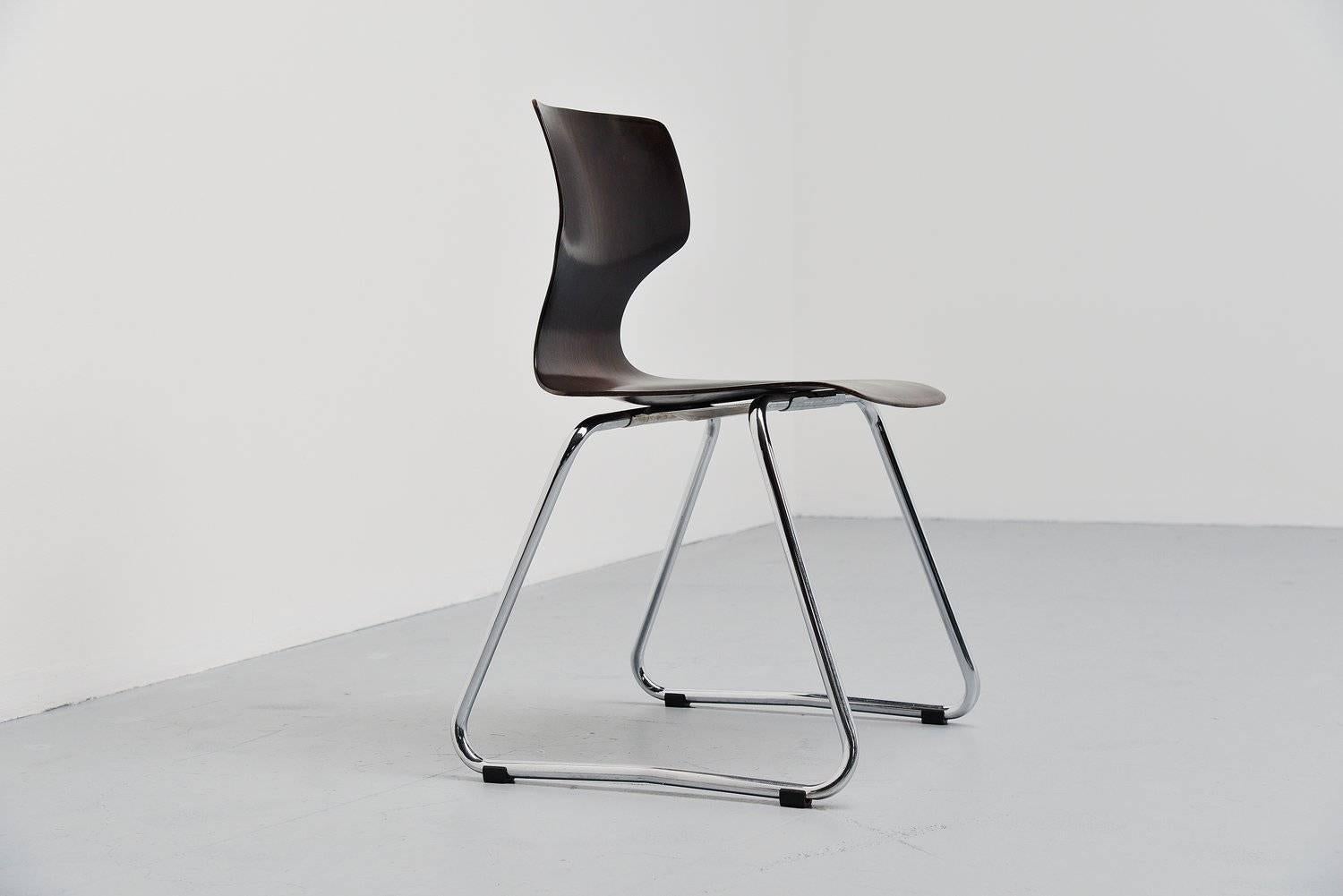 Adam Stegner Stacking Chairs Flototto, Germany, 1960 at 1stDibs
