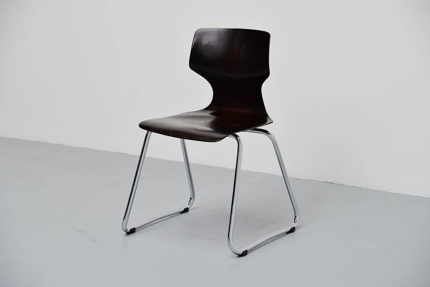 Adam Stegner Stacking Chairs Flototto, Germany, 1960 at 1stDibs