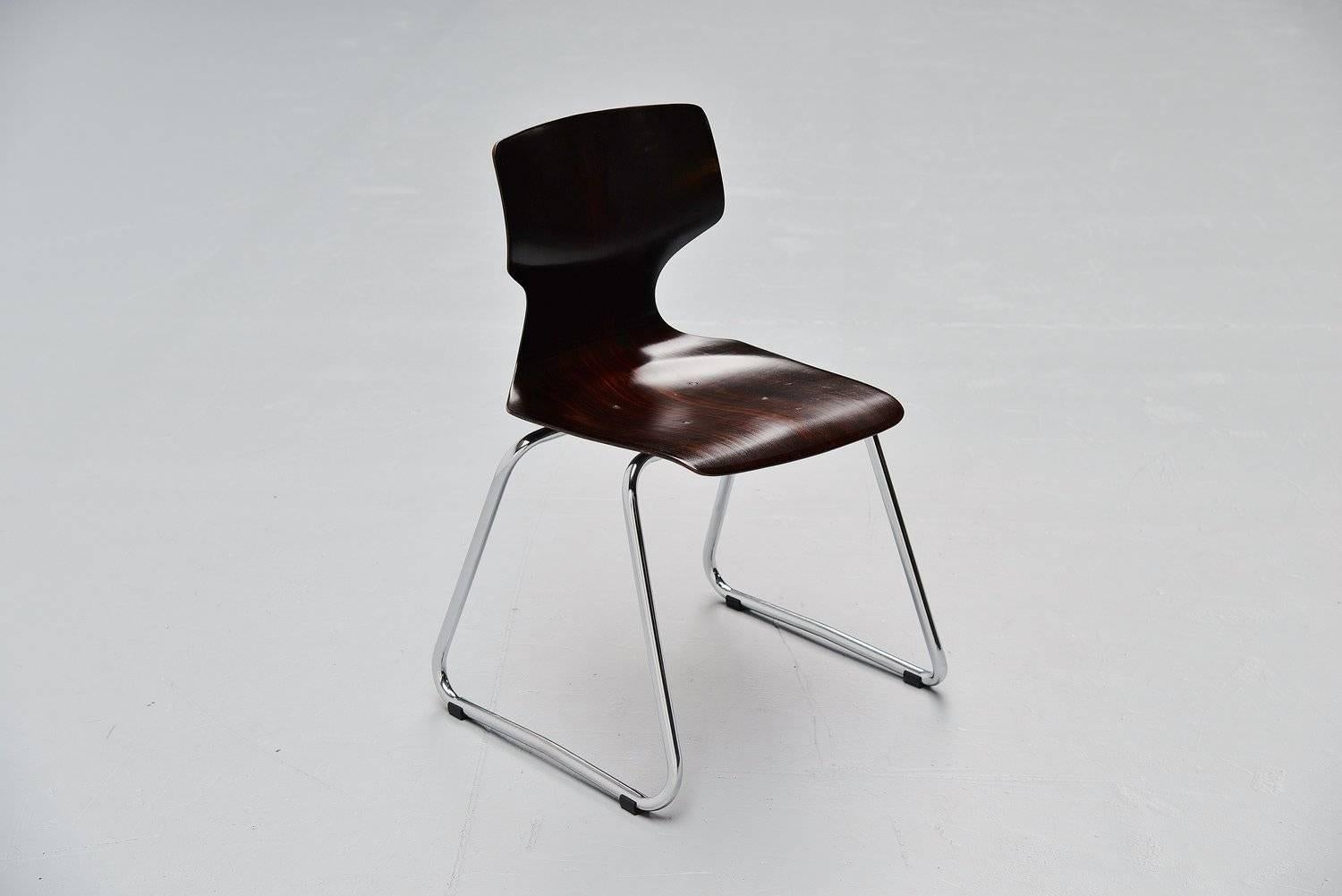 Adam Stegner Stacking Chairs Flototto, Germany, 1960 at 1stDibs