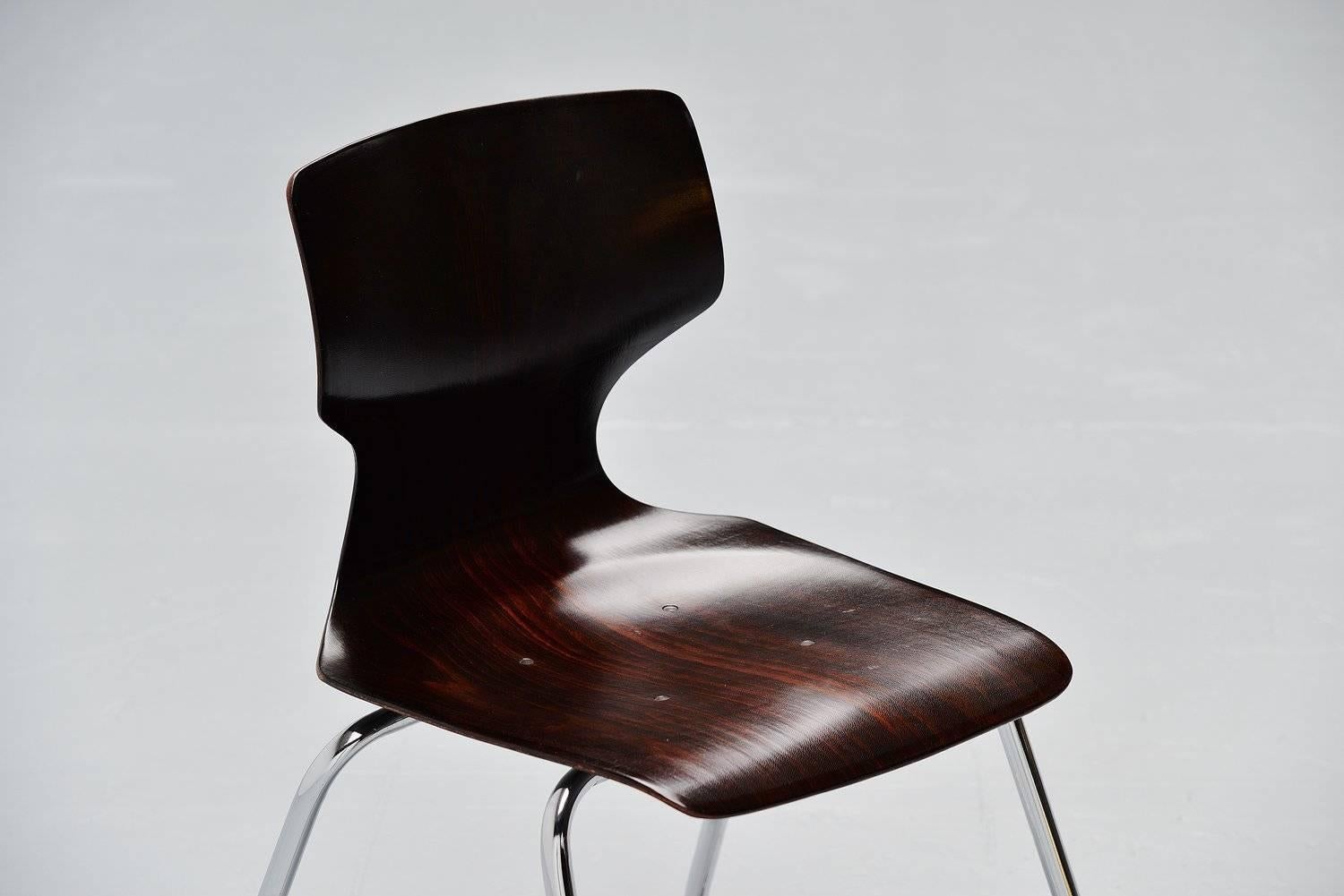 Adam Stegner Stacking Chairs Flototto, Germany, 1960 at 1stDibs