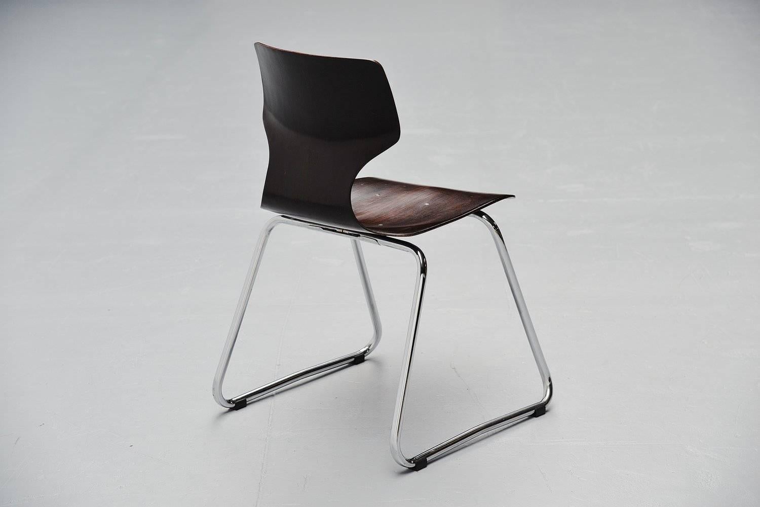 Adam Stegner Stacking Chairs Flototto, Germany, 1960 at 1stDibs