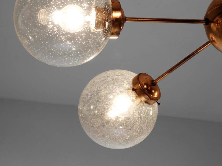 Sputnik Chandelier in Copper and Glass For Sale at 1stDibs | copper ...
