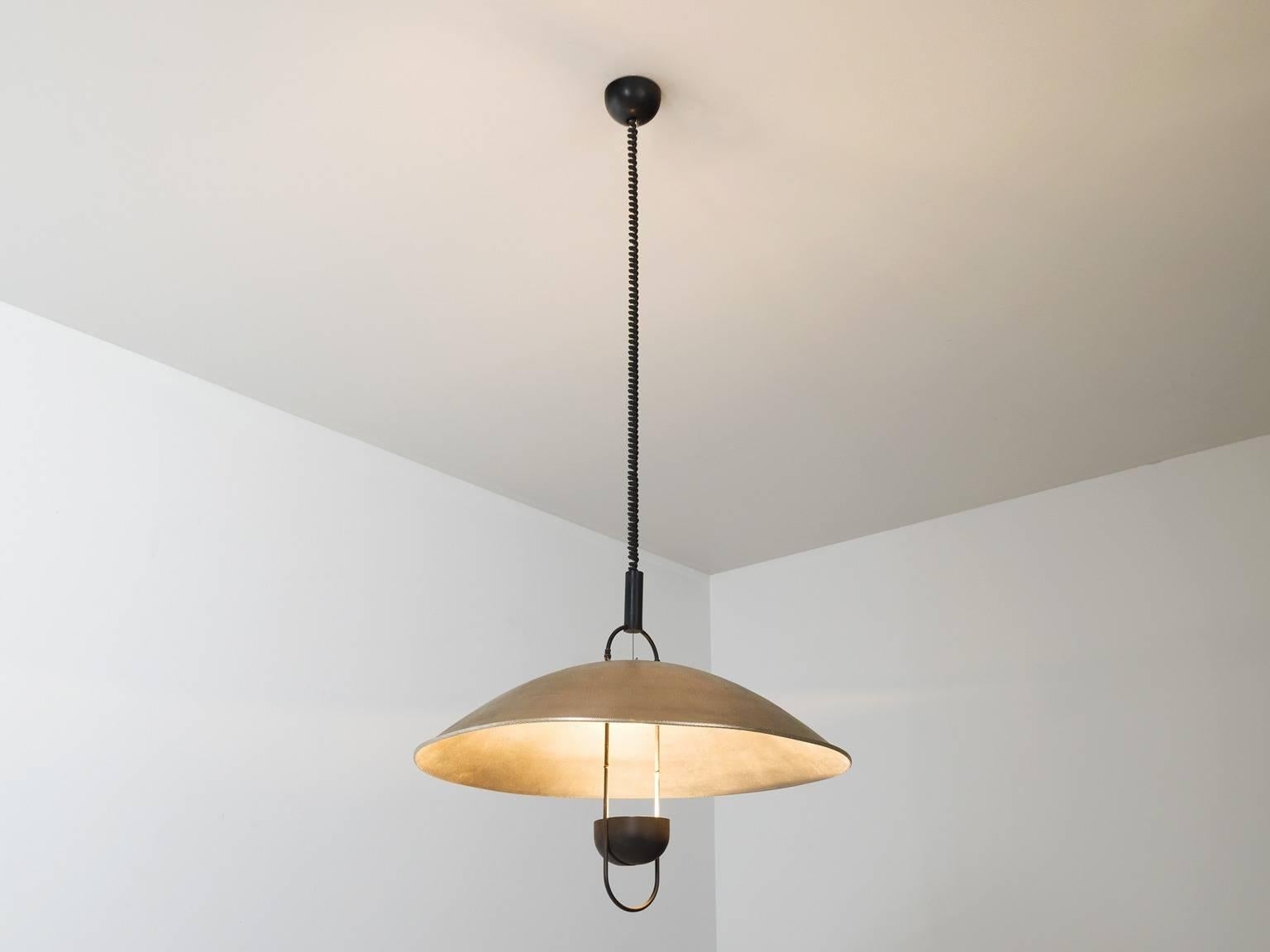 Large Metal Pendant with Mesh Shade For Sale at 1stDibs