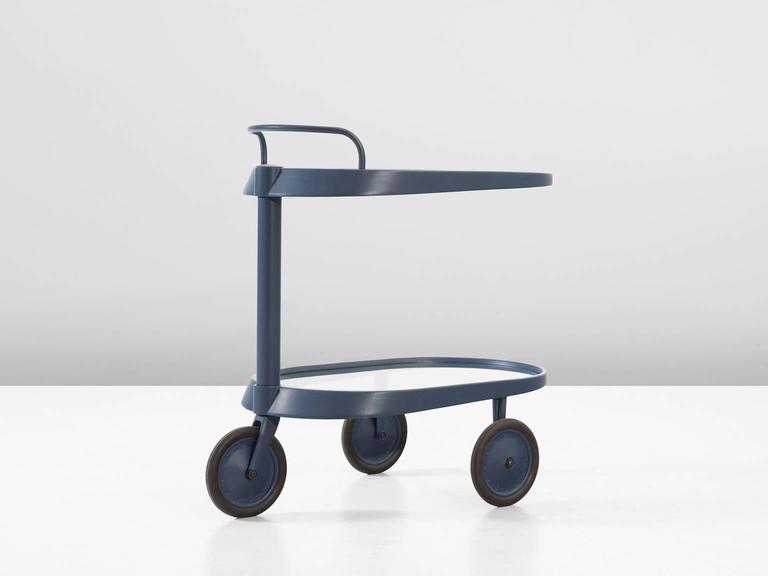 Enzo Mari Blue Serving Trolley for Alessi Italy For Sale at 1stDibs ...