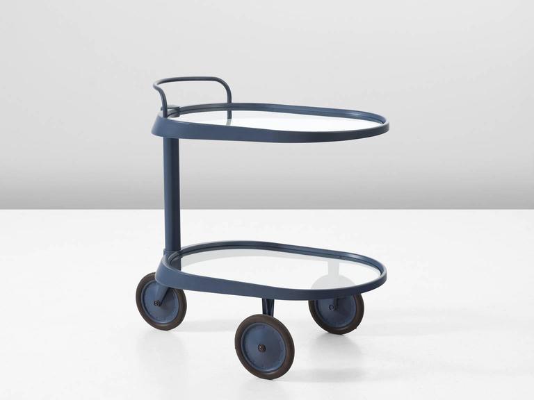 Enzo Mari Blue Serving Trolley for Alessi Italy For Sale at 1stDibs ...