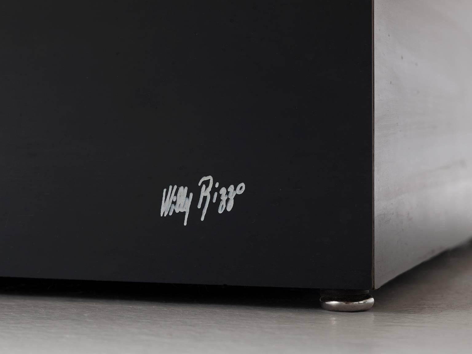 Willy Rizzo Signed Marbled Cocktail Table For Sale at 1stDibs