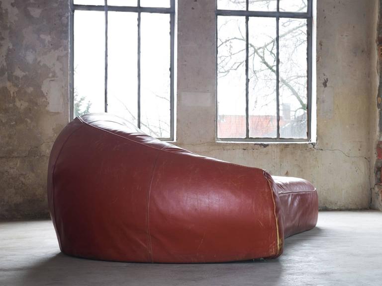 Sofa Cognac Leather in Organic Shape For Sale at 1stDibs | organic ...