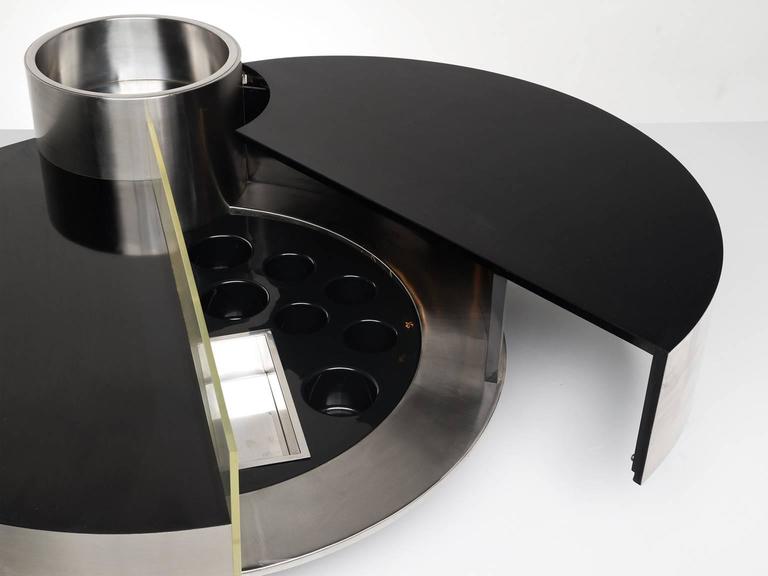 Massimo Papiri for Mario Sabot Cocktail Table with Dry Bar For Sale at ...