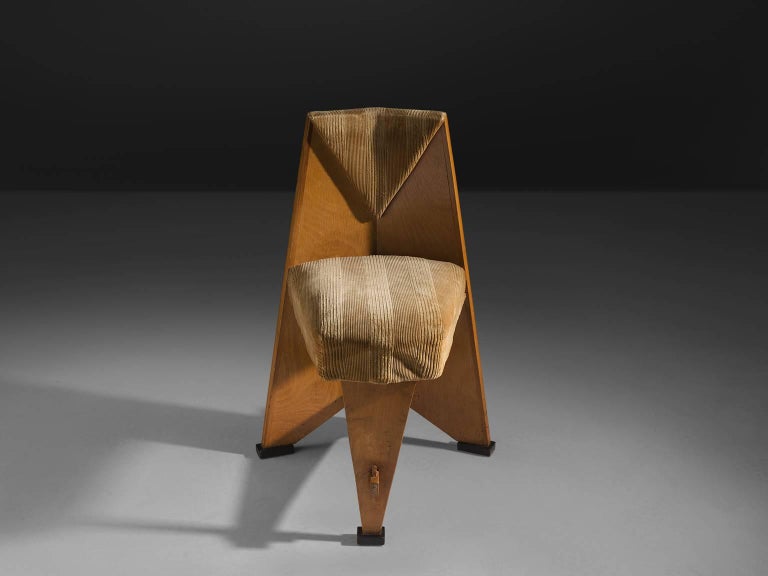 Dutch Art Deco Chair by Laurens Groen, circa 1928 For Sale at 1stDibs
