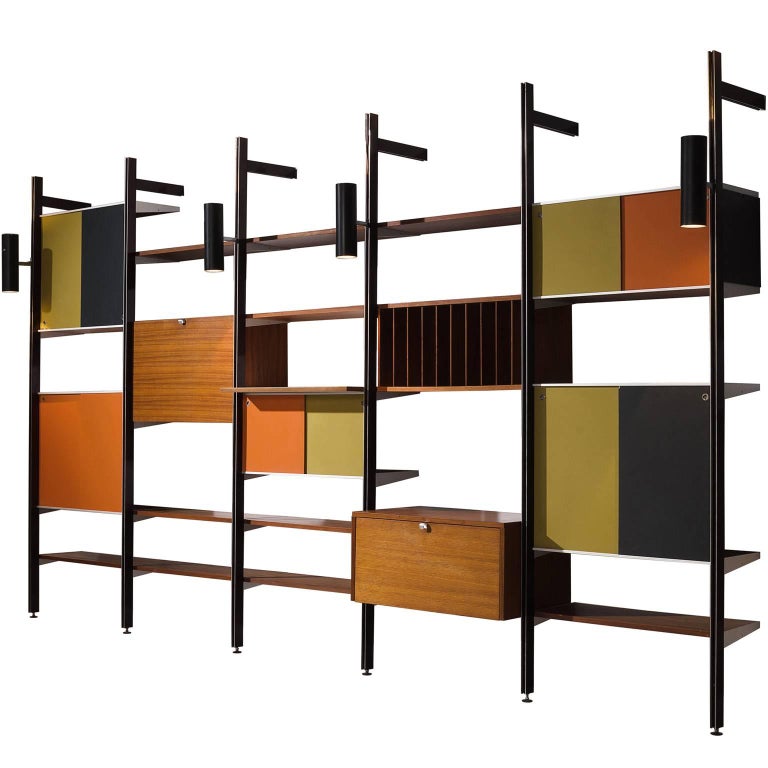 George Nelson for Herman Miller CSS Walnut Wall Unit at 1stDibs ...