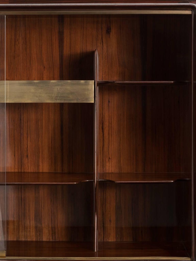 Large Dassi Milano Cabinet with Brass, 1950s For Sale at 1stDibs