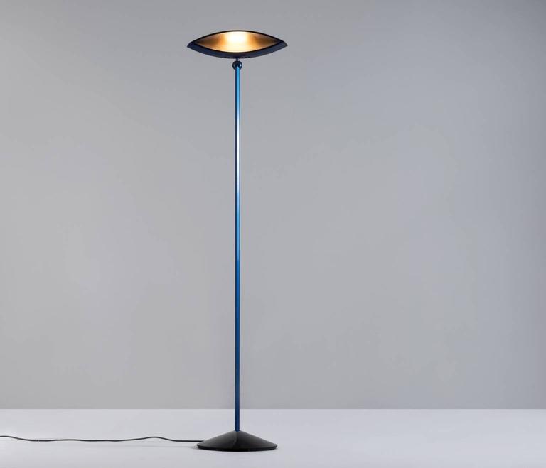 Blue Floor Lamp 'Eye' Shaped For Sale at 1stDibs