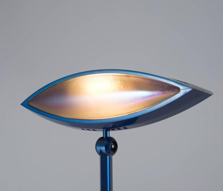 Blue Floor Lamp 'Eye' Shaped For Sale at 1stDibs