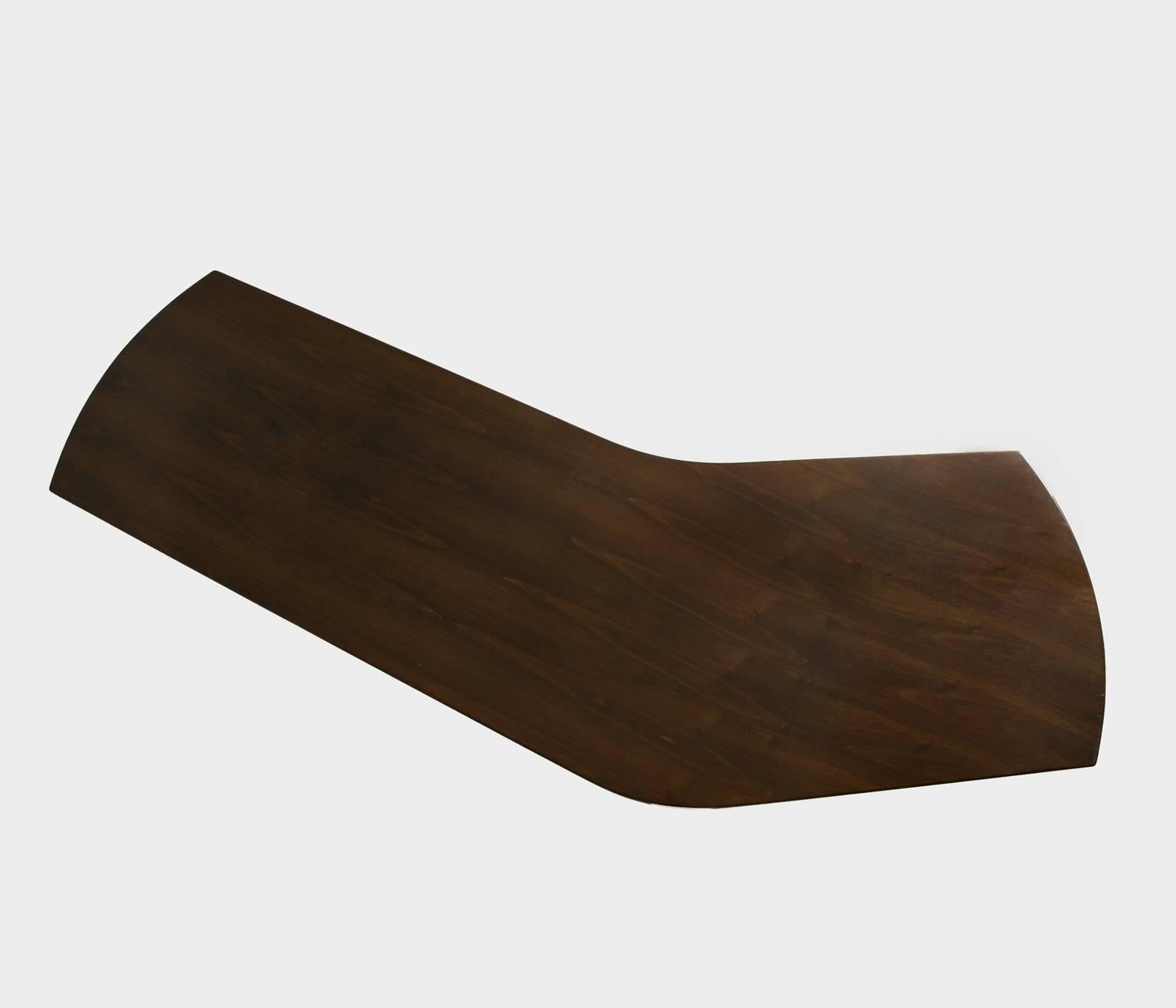 Extremely Rare Curved Writing Desk, Italy, 1950s For Sale at 1stDibs