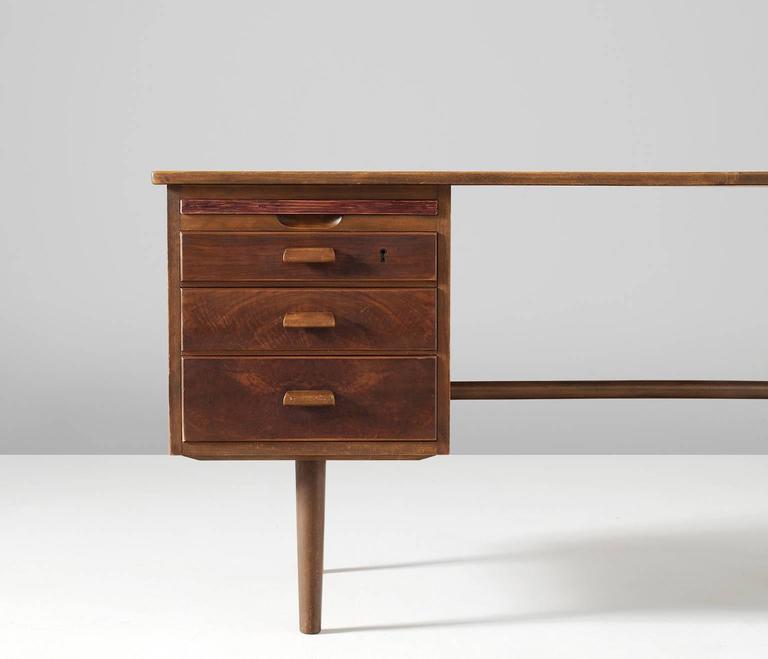 Small Walnut Desk For Sale at 1stDibs