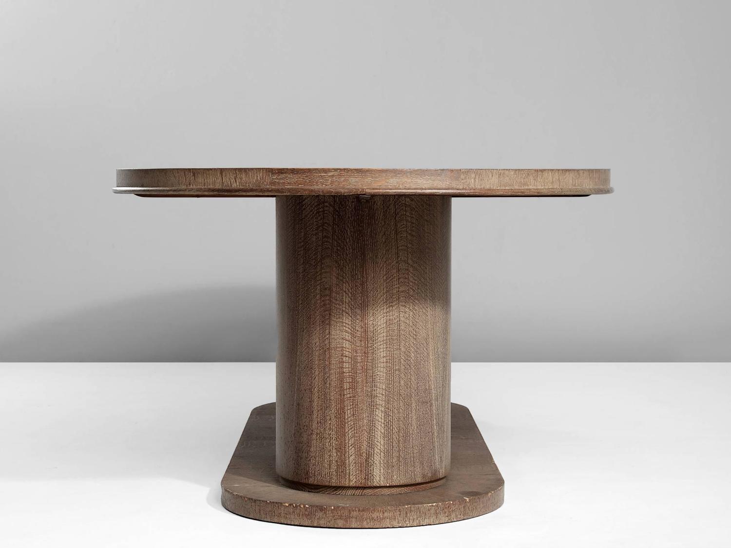 De Coene Dining Table in Cerused Oak For Sale at 1stdibs