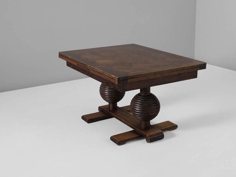 Charles Dudouyt Oak Dining Table at 1stDibs