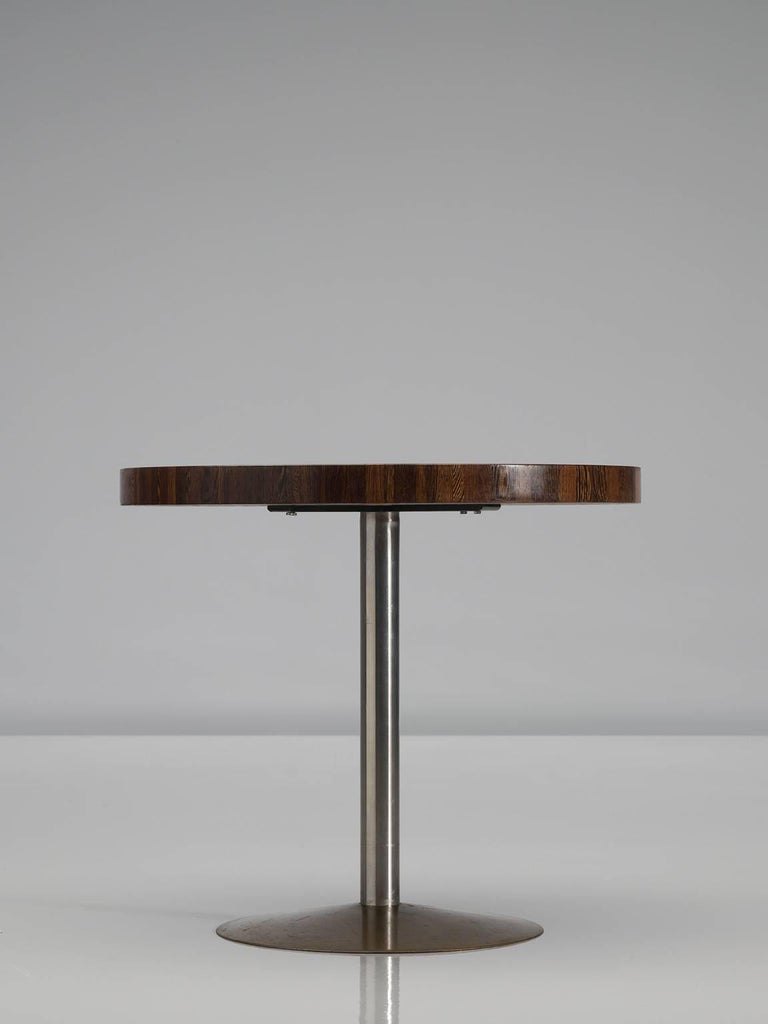 Jules Wabbes Exclusive Small Round Table in Wenge For Sale at 1stDibs