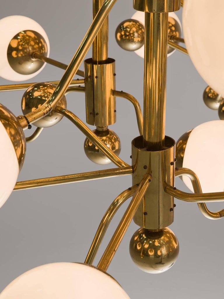 Extremely Large Brass Sputnik Chandelier at 1stDibs