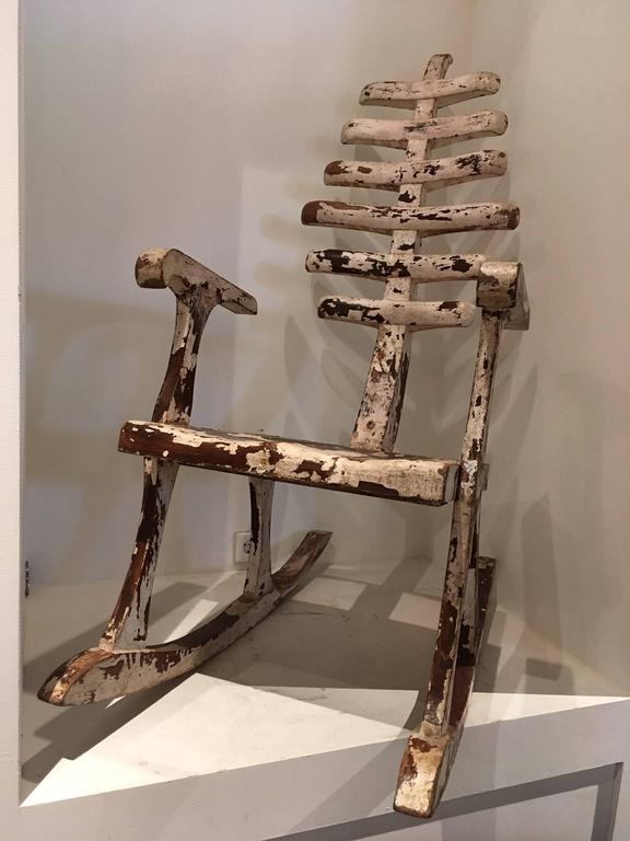 Skeleton Rocking Chair at 1stDibs | skeleton in rocking chair, rocking ...