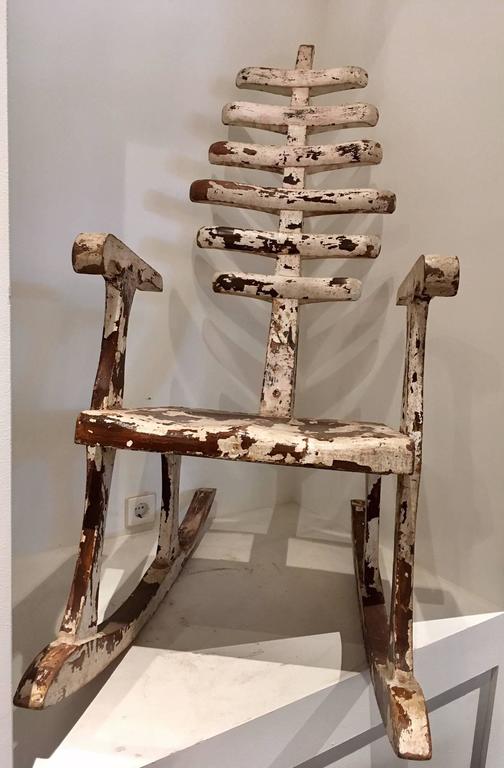 Skeleton Rocking Chair at 1stDibs | skeleton in rocking chair, rocking ...